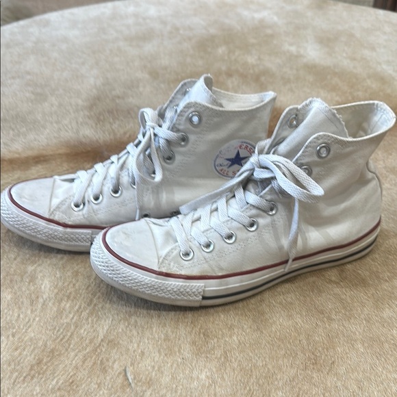Converse | Shoes | Converse White Hightop Sneakers | Poshmark
